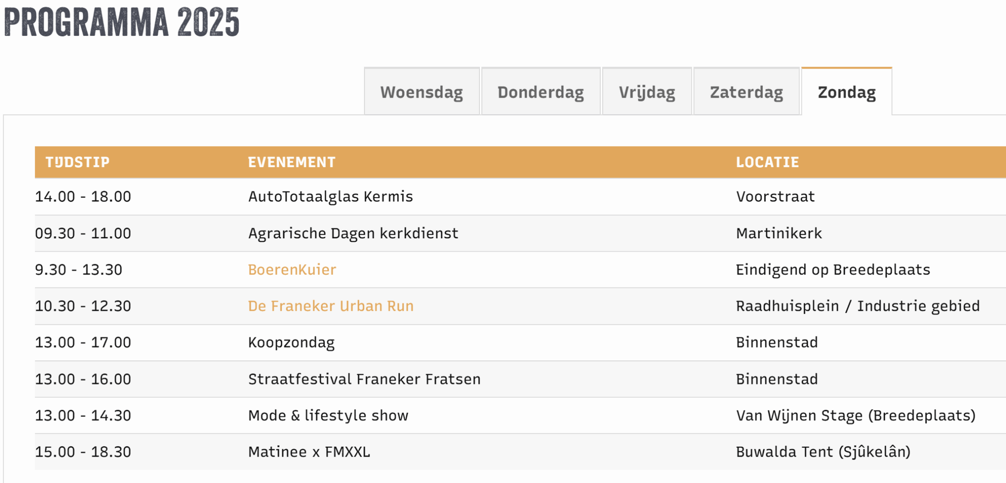 Agrarische Dagen Franeker – Programma voor de zondag - FranekerActueel